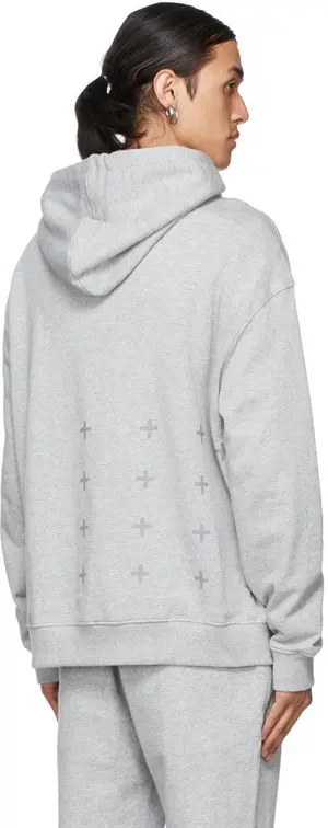 Ksubi Ksubi Grey 4 X 4 Kross Biggie Hoodie Light Grey