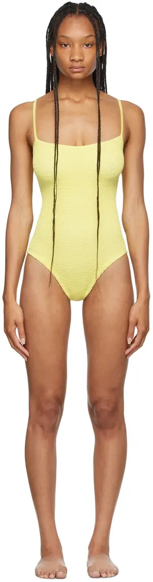 Hunza G Hunza G Orange Pamela One-Piece Swimsuit Lemon