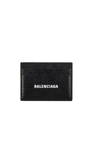 Balenciaga Cash Cardholder In Black - Black & White