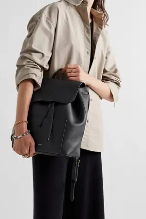 OROTON Duo Textured-leather Backpack