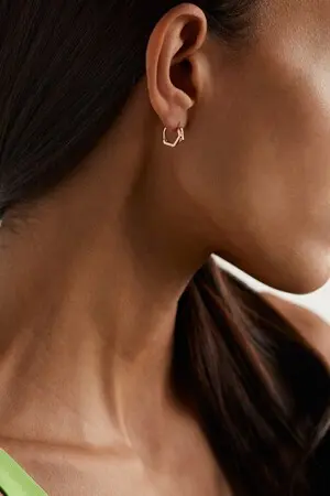 REPOSSI 18-karat Rose Single Hoop Earring - Gold