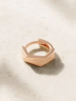 REPOSSI 18-karat Rose Single Hoop Earring - Gold