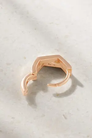 REPOSSI 18-karat Rose Single Hoop Earring - Gold