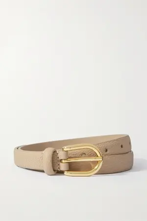 Anderson's Anderson's Textured-leather Waist Belt Cream
