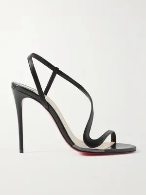 CHRISTIAN LOUBOUTIN Rosalie 100 Leather Sandals - Black