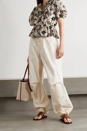 Ulla Johnson Nadya Ruffled Floral-print Cotton-blend Voile Blouse
