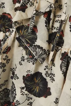 Ulla Johnson Nadya Ruffled Floral-print Cotton-blend Voile Blouse