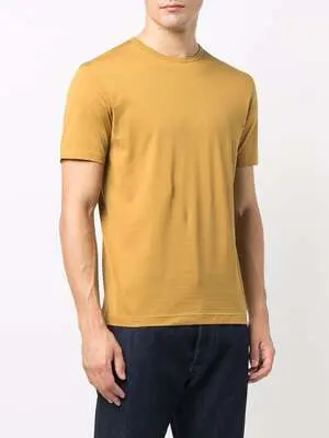 Sunspel Short-sleeved Cotton T-shirt - Gold