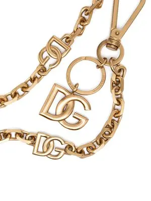 Dolce & Gabbana Logo-charm Chain-link Necklace