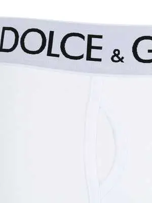 Dolce & Gabbana Logo-waistband Boxer Shorts - White