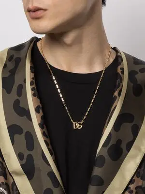 Dolce & Gabbana Logo-plaque Chain Necklace