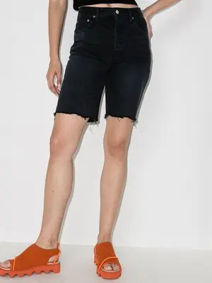 AGOLDE Knee-length Denim Shorts