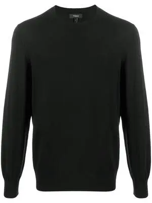 Theory Long Sleeve Knitted Jumper - Black