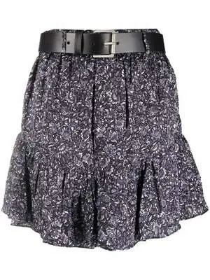 Michael Kors Belted-waist Skirt - Black