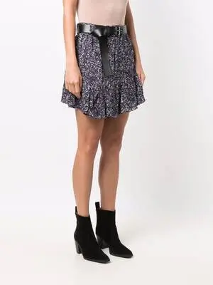 Michael Kors Belted-waist Skirt - Black
