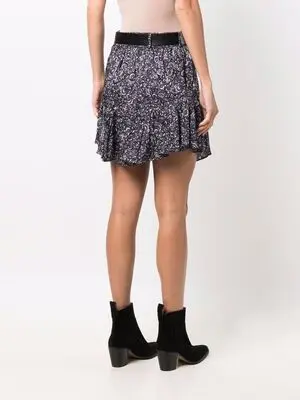 Michael Kors Belted-waist Skirt - Black