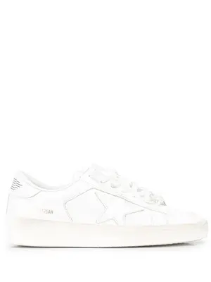GOLDEN GOOSE Stardan Leather Sneakers - White