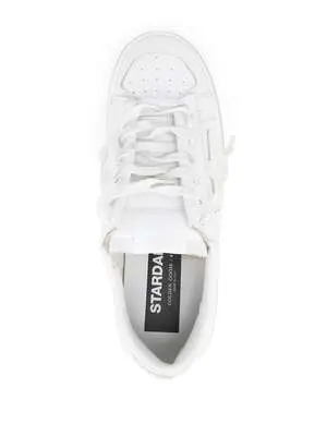 GOLDEN GOOSE Stardan Leather Sneakers - White