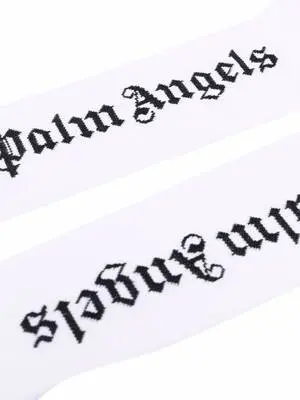 Palm Angels Intarsia Logo Socks