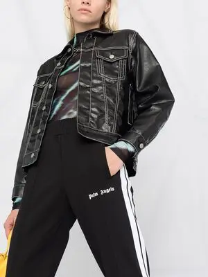 Palm Angels Logo-print Track Pants - Black