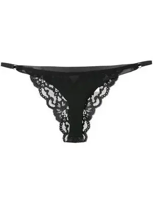FLEUR DU MAL Charlotte Seamless String Cheeky - Black