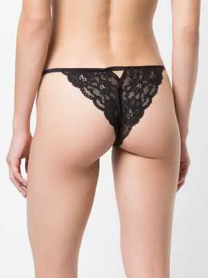 FLEUR DU MAL Charlotte Seamless String Cheeky - Black