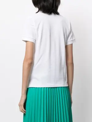 Play Comme Des Garcon Heart Logo Polo Shirt - White