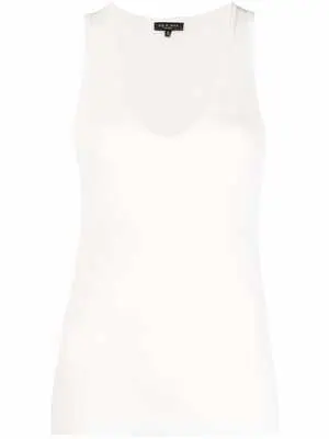 Rag & Bone Ribbed-knit Sleeveless Tank Top - White