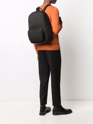 Emporio Armani Jacquard-logo Zip-around Backpack