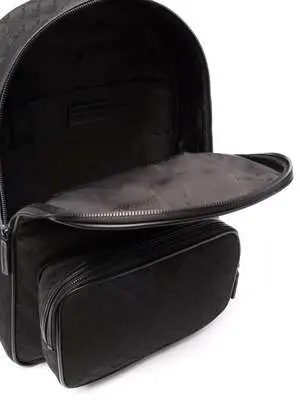 Emporio Armani Jacquard-logo Zip-around Backpack