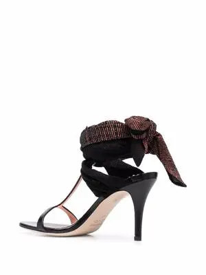 Missoni Tie-fastening Leather Sandals - Black