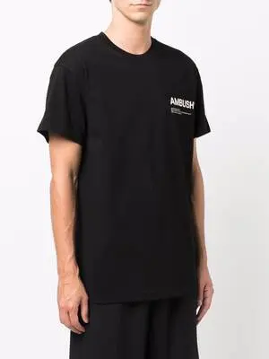 AMBUSH Logo-print Cotton T-shirt - Black