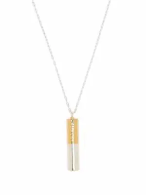 AMBUSH Battery Charm Necklace - Silver