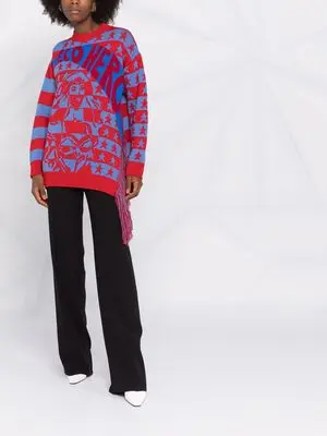 Stella McCartney Eco Hero Intarsia Jumper - Black
