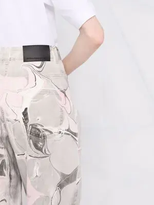 Stella McCartney Marble-print Tapered Jeans