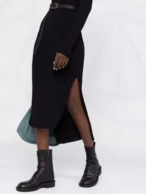 Philosophy Di Lorenzo Serafini Ribbed-knit Fitted Midi Dress
