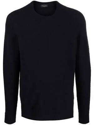 ROBERTO COLLINA Crew-neck Knitted Jumper - Blue