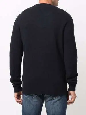 ROBERTO COLLINA Crew-neck Knitted Jumper - Blue