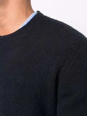 ROBERTO COLLINA Crew-neck Knitted Jumper - Blue