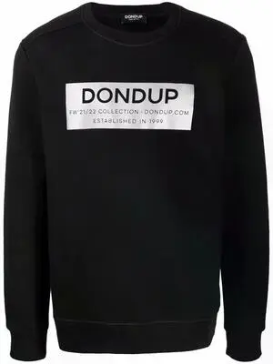 DONDUP Logo-print Crewneck Sweatshirt - Black