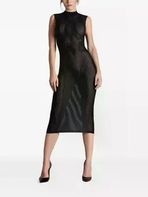 MAISON CLOSE Striped Midi Dress