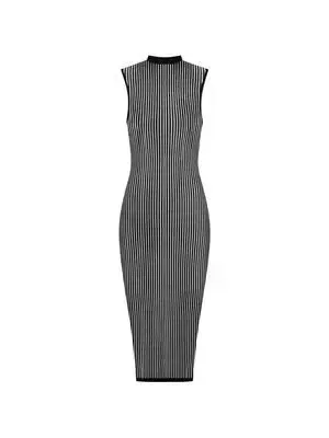 MAISON CLOSE Striped Midi Dress