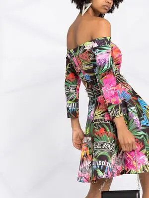 Philipp Plein Jungle Rock Mini Dress