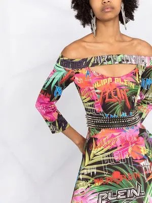 Philipp Plein Jungle Rock Mini Dress