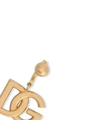 Dolce & Gabbana Dg Logo Drop Earrings - Gold