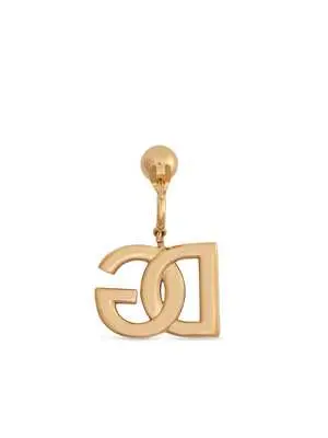 Dolce & Gabbana Dg Logo Drop Earrings - Gold