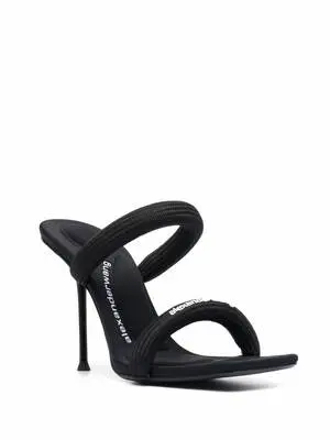 Alexander Wang Julie Logo-print High Heel Sandals
