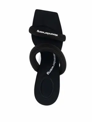 Alexander Wang Julie Logo-print High Heel Sandals