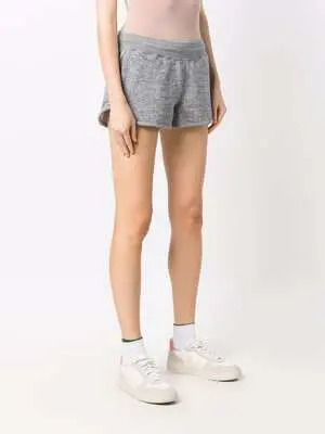 GOLDEN GOOSE Embroidered-logo Shorts - Grey