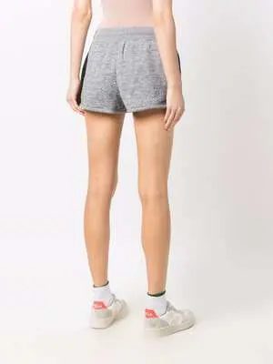 GOLDEN GOOSE Embroidered-logo Shorts - Grey